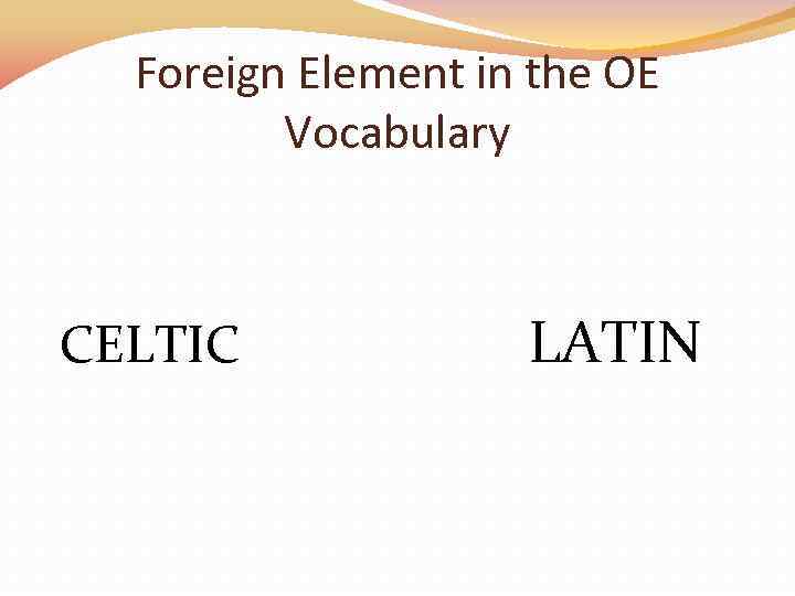 OLD ENGLISH VOCABULARY by Abdrakhmanova Kamilya Nguen Hong