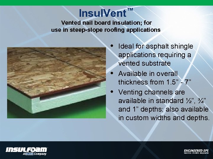 Insulfoam Roofing Insulations New and Retrofit Construction Applications