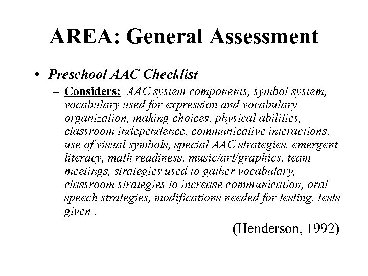Augmentative Alternative Communication AAC Assessment Sourcebook Alexa