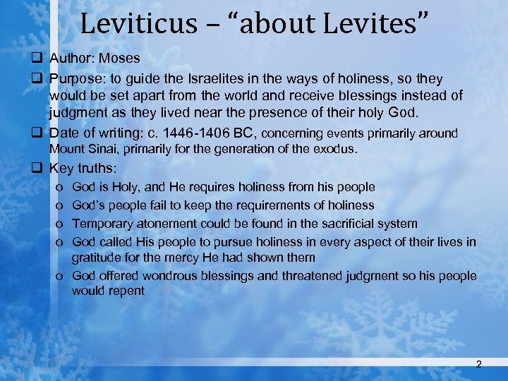 Lesson Three Leviticus Numbers Deuteronomy http kohlin com Bible