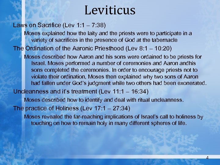 Lesson Three Leviticus Numbers Deuteronomy http kohlin com Bible