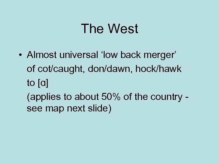 Dialects of North America Based on data from