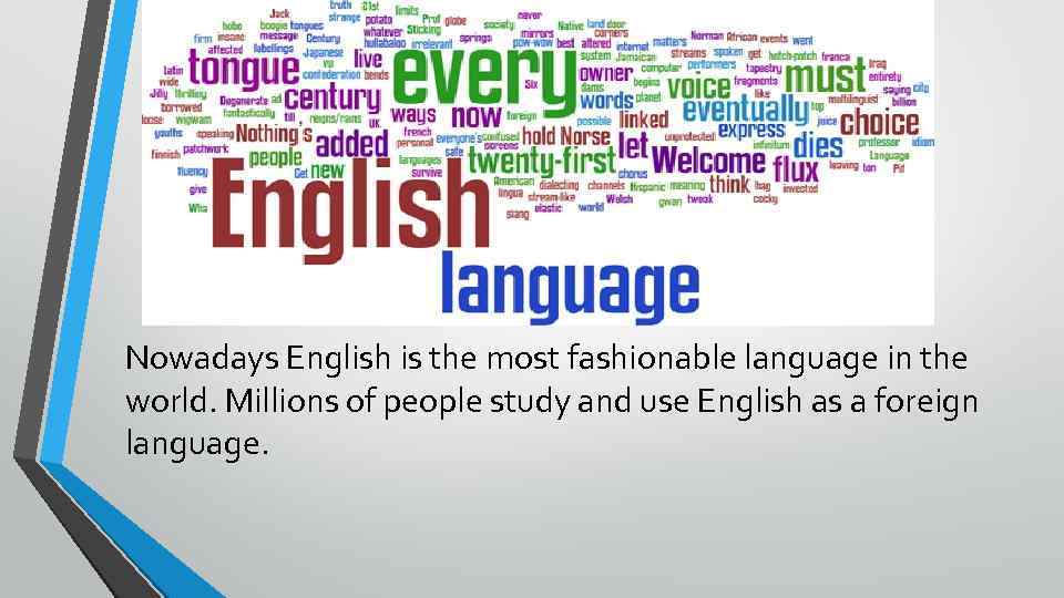 The role of English in today s world Finished