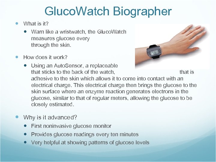 Diabetes and Glucose Monitoring Kayla Walker What