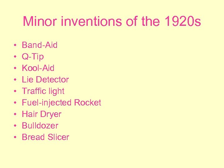 Inventions of the 1920 s By Brittany Hogeboom
