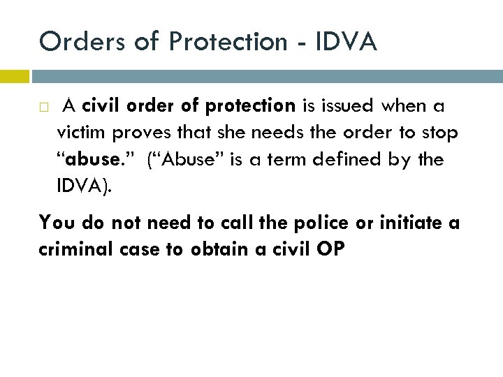 ORDERS OF PROTECTION Jennifer Payne LAF September 2017