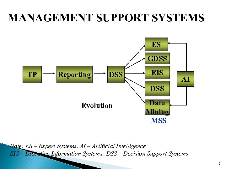 INTRO TO MANAGEMENT SUPPORT SYSTEMS IS 340 BY