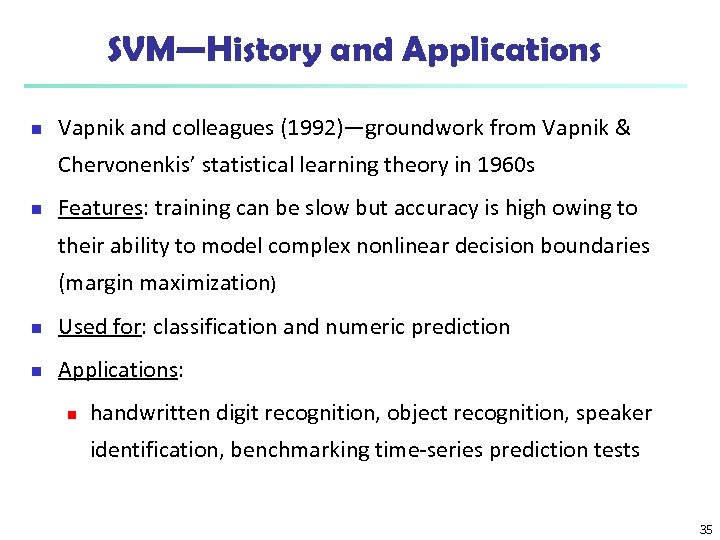 UNIT 3 Classification Basic Concepts n Supervised learning