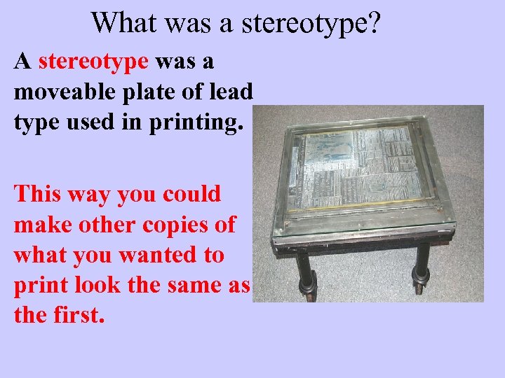 BEYOND THE STEREOTYPE The journey to racism