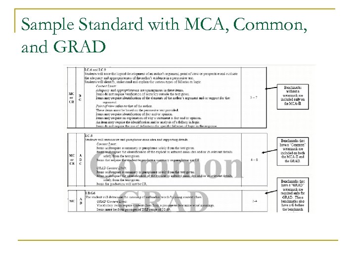 MCA II Test Basics Curriculum and Instruction Rochester