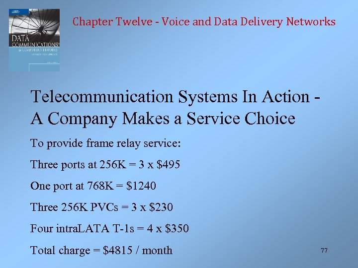 Chapter 12 Voice and Data Delivery Networks