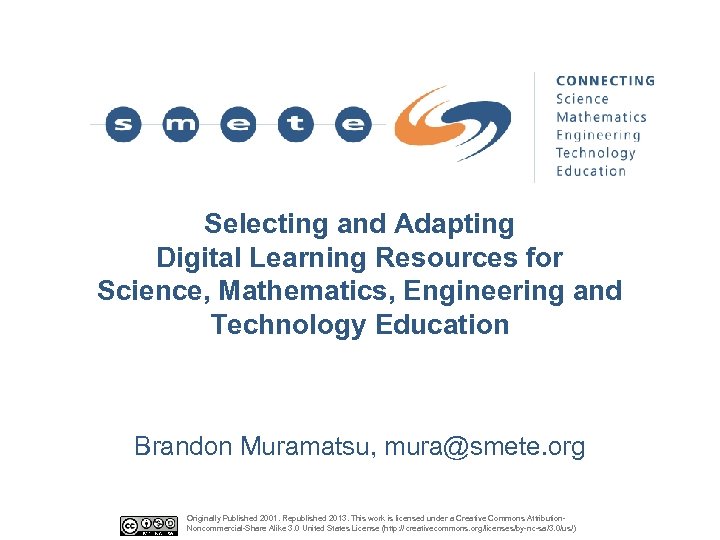 Selecting and Adapting Digital Learning Resources for Science