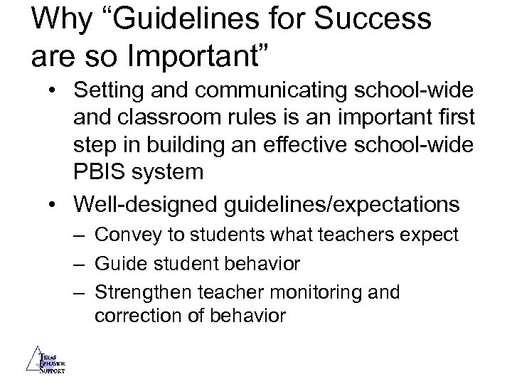 Module 3 Guidelines for Success Session Objectives