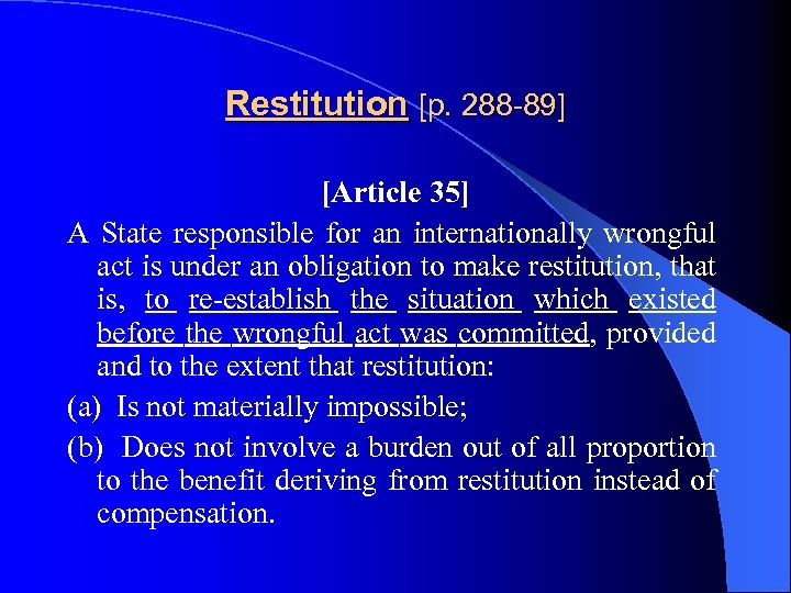 CHAPTER 2 STATE RESPONSIBILITY 1 NATURE OF