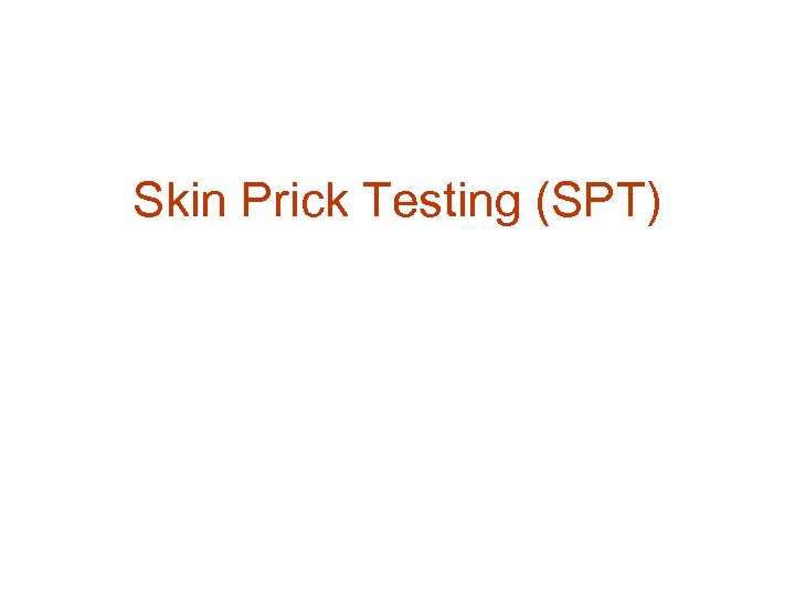 Basics in paediatric allergology Ig E-mediated allergy in