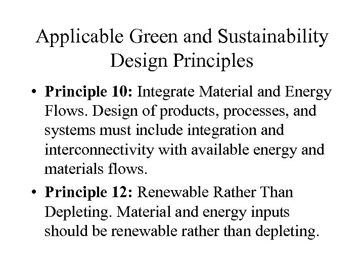Tech 45 Unit 3 Green and Sustainable Manufacturing