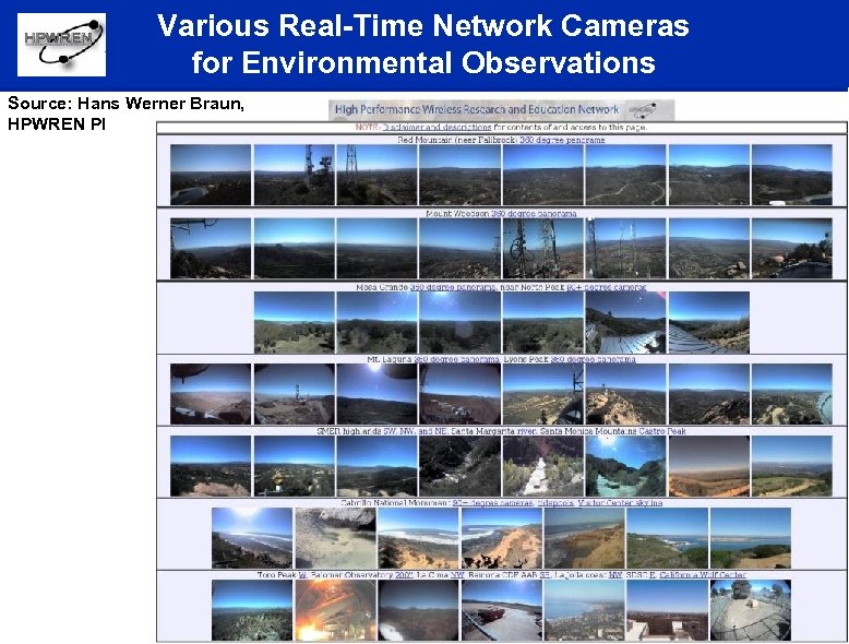 Driving Applications on the UCSD Big Data Freeway