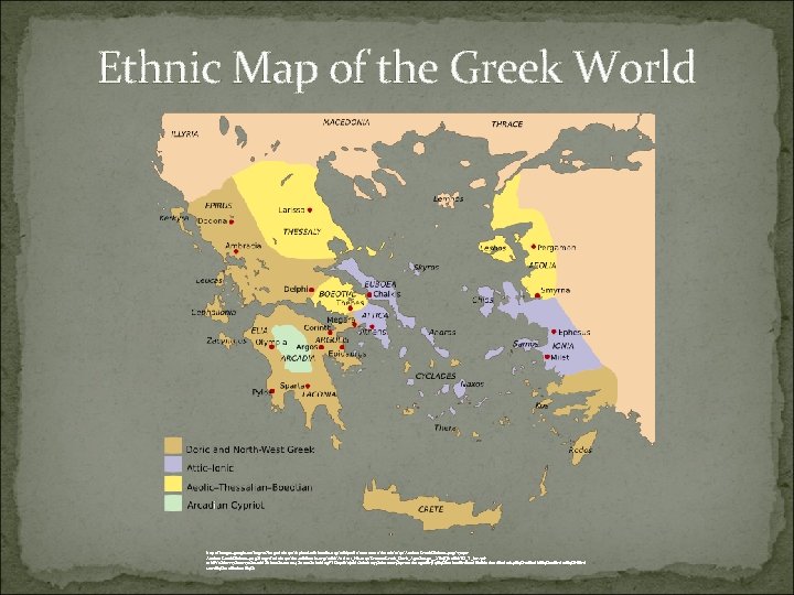 The Dark Ages of Greece and the Eighth