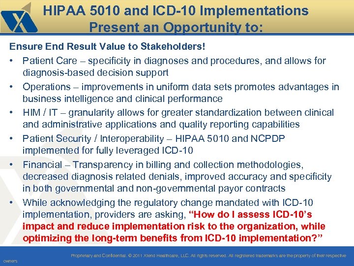 Optimizing Reimbursement with HIPAA 5010 and ICD-10 IDAHO