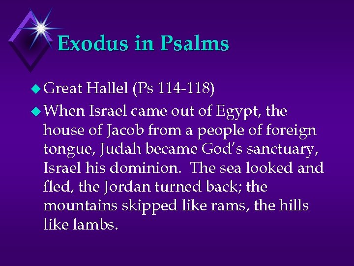 Exodus the way out Exodus Background u