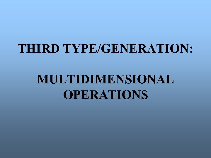 THE EVOLUTION OF PEACE AND STABILITY OPERATIONS Dr