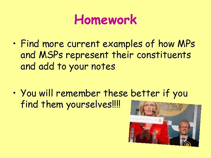 How Representatives Help their Constituents Can you