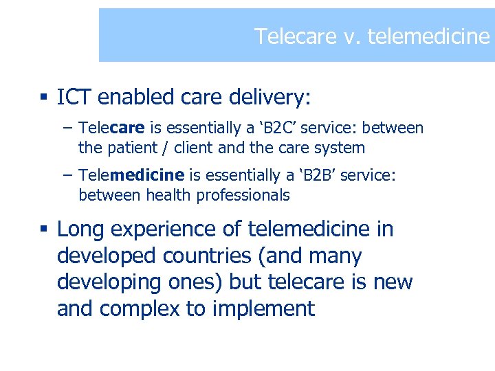 Introducing telecare Global challenges local strategies Computer-Based ...