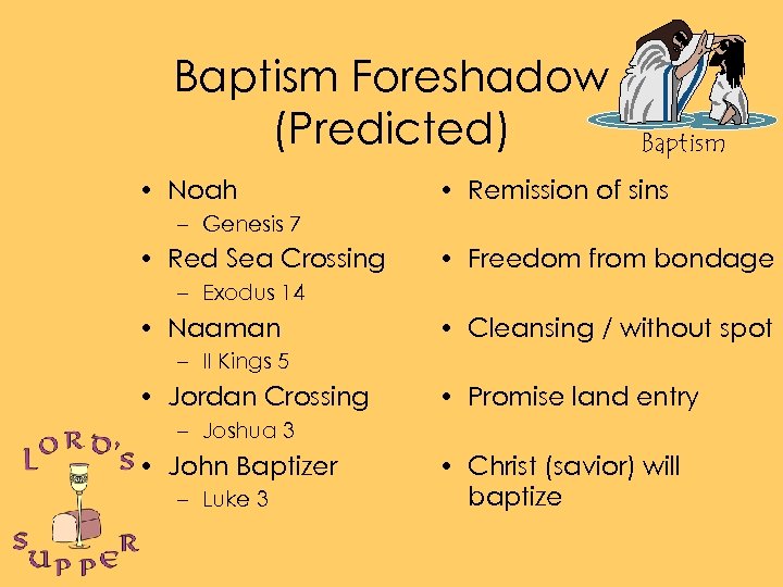 Baptism Sacraments Baptism Lord s Supper Baptism