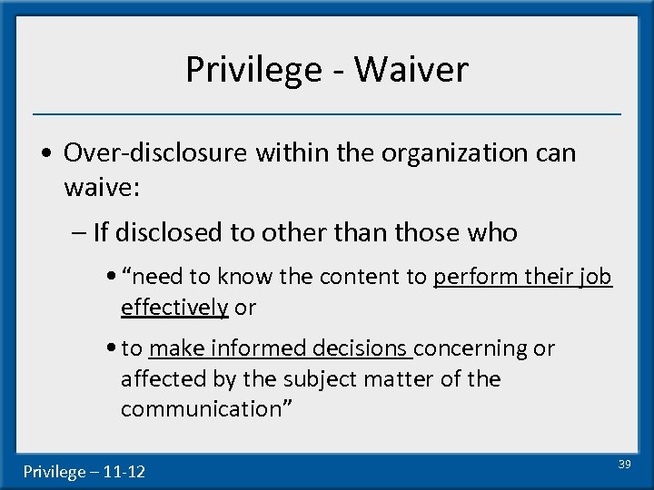 Ethics Update for the In-House Counsel Whistleblowers Compliance