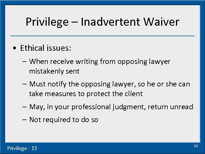 Ethics Update for the In-House Counsel Whistleblowers Compliance
