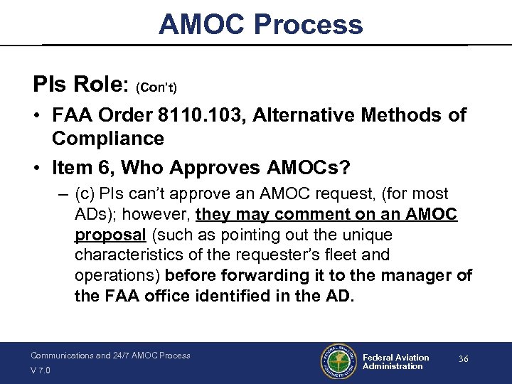 Communication and the 24 7 Alternative Methods of Compliance