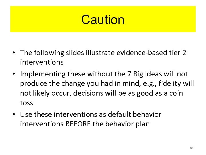 Effective Evidence-based Tier II Supports Matching Student Needs