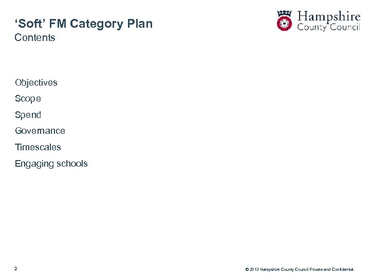 Soft FM Category Procurement Plan Presentation for Schools