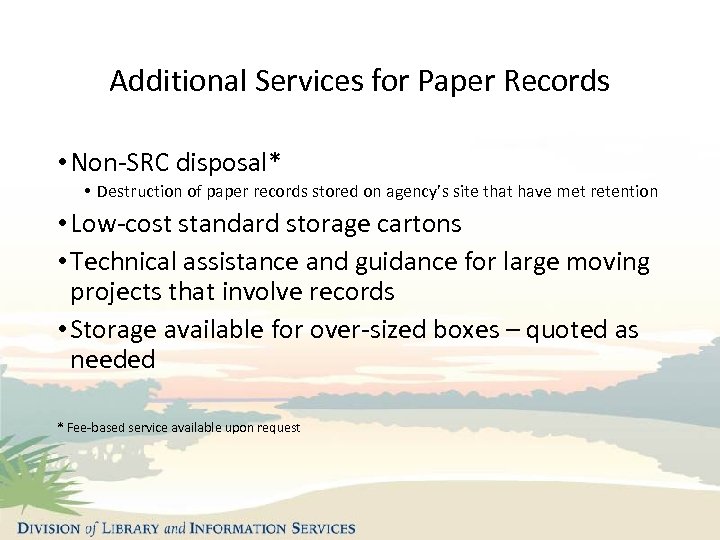 State Records Center About the Facility