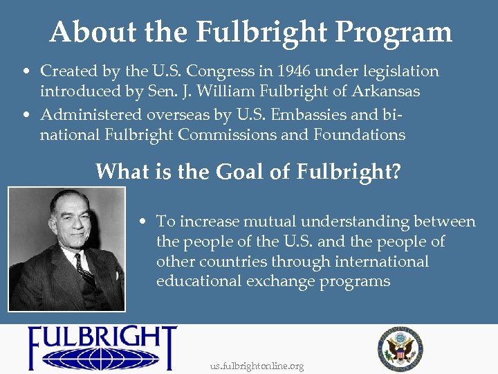 Sponsored by U S Department of State Bureau