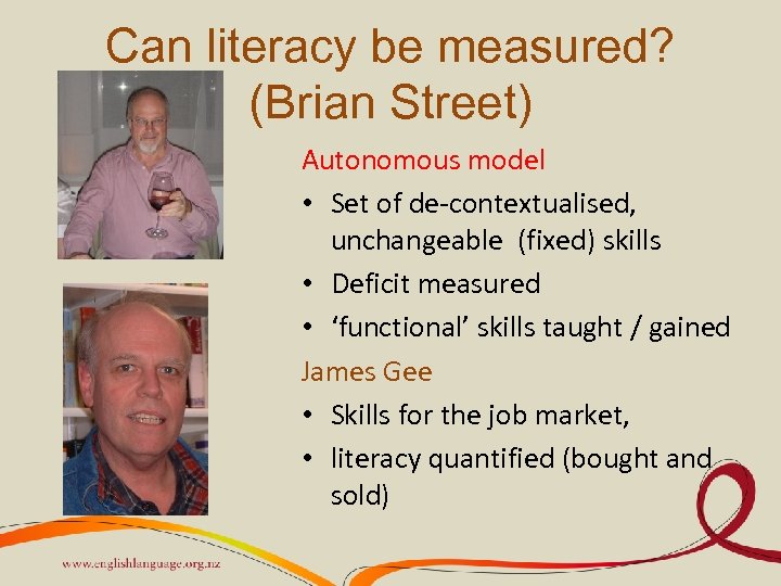 How about literacy classes for literacy learners and