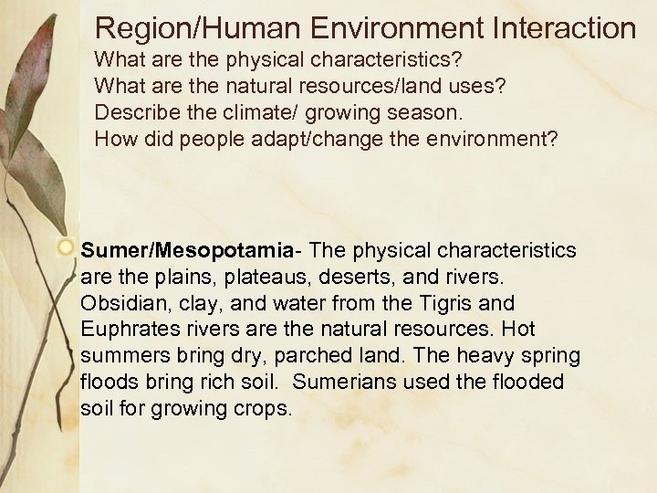 The Five Themes of Ancient Civilizations Of Ancient