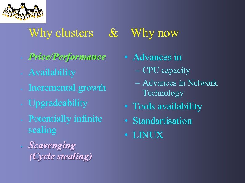 High Performance Computing with Linux clusters Mark Silberstein