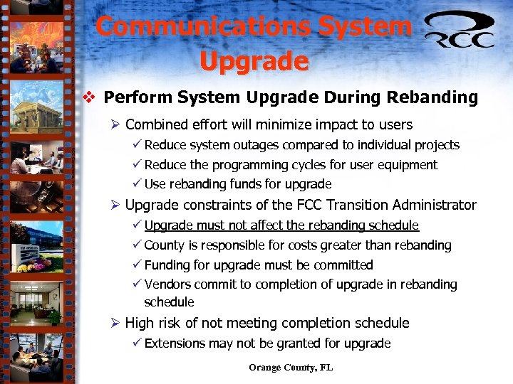 Public Safety Radio System Upgrade Reband Presented