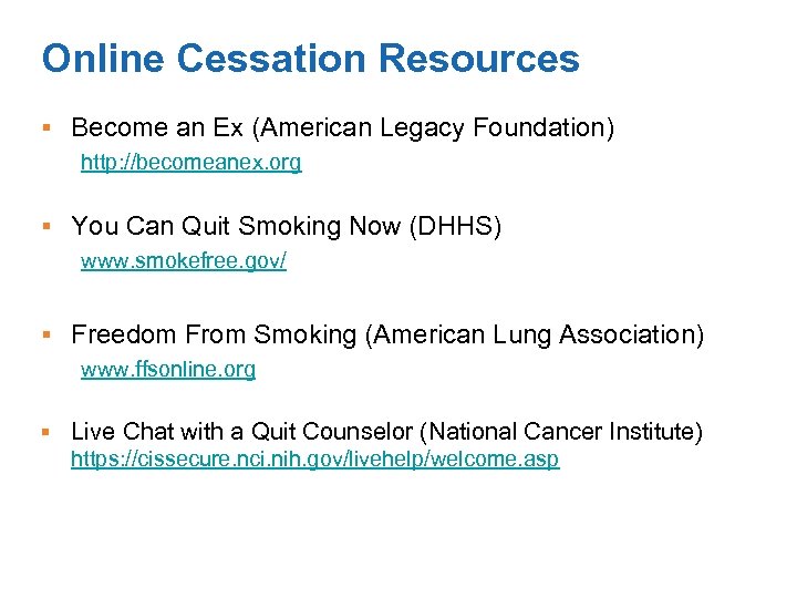 Tobacco Education and the Oregon Tobacco Quit Line