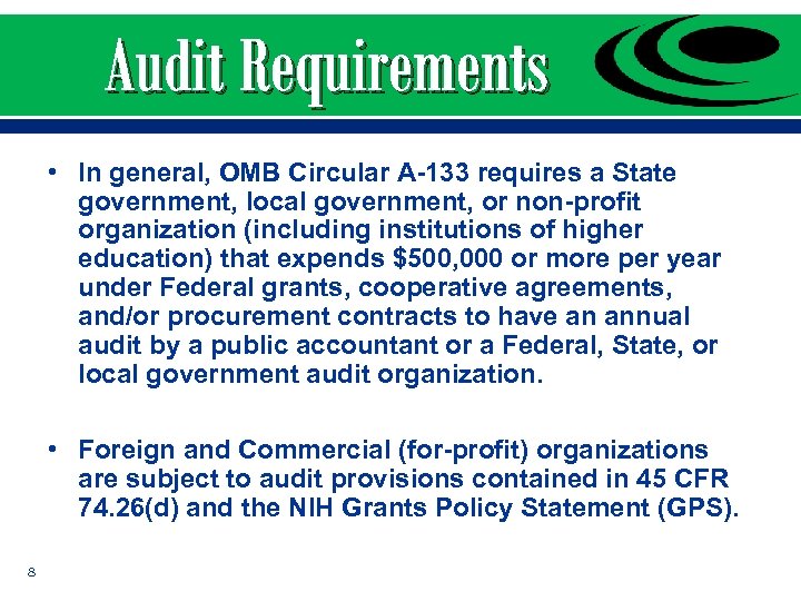 All About Costs A Post-Award Primer Division of