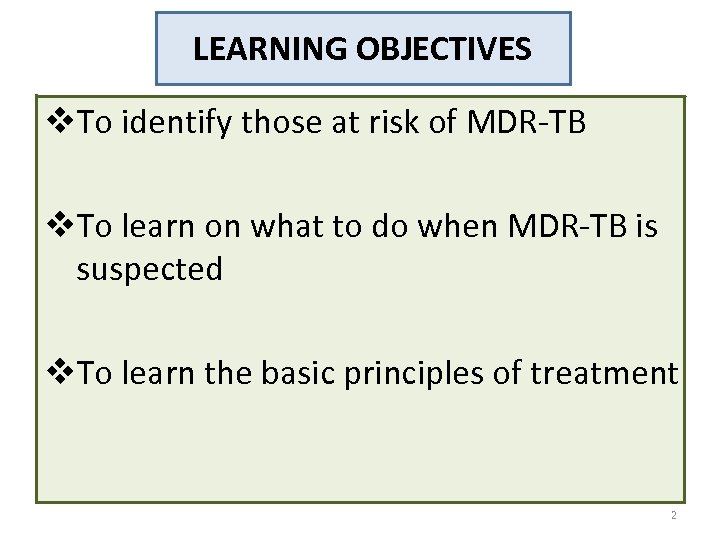 MULTIDRUGRESISTANT TUBERCULOSIS MDRTB by Dr Mat Zuki Mat