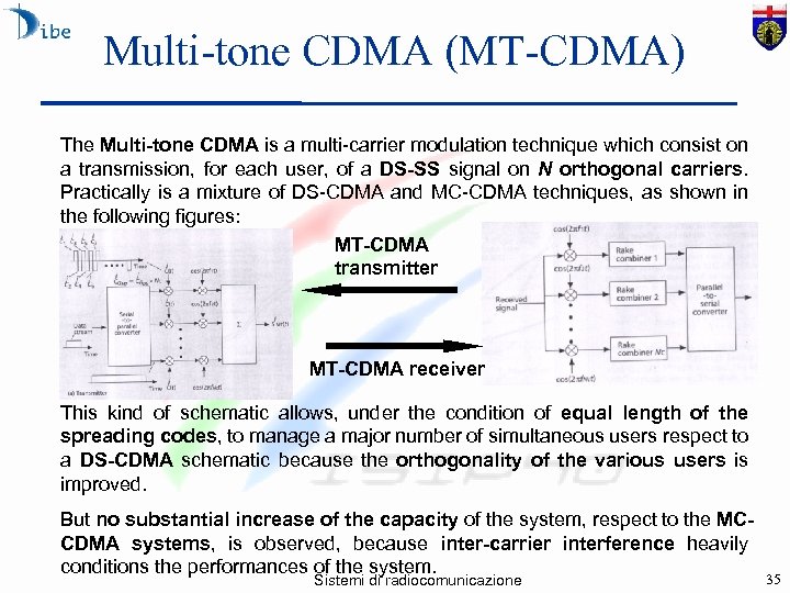 SISTEMI DI RADIOCOMUNICAZIONE MULTI-CARRIER CDMA DIGITAL COMMUNICATION ...