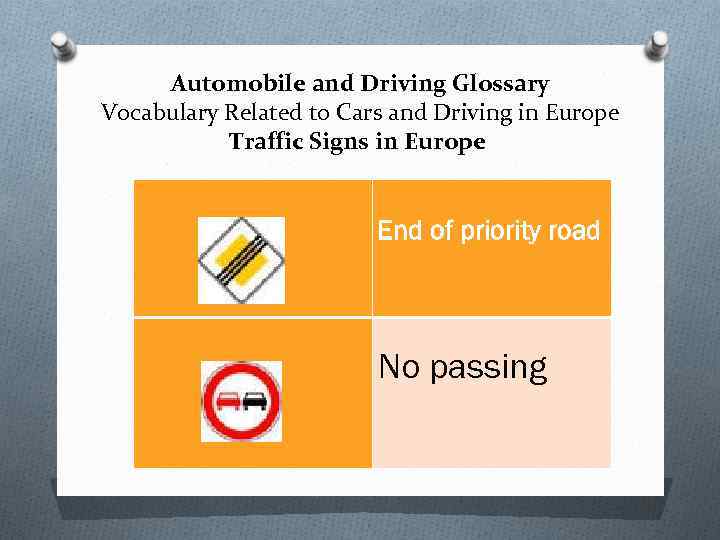 TRAFFIC SIGNS PRESENTATION BY TEACHER OZGPPK KOROVINA A
