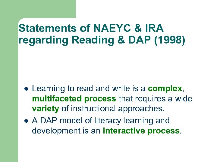 Negotiating the Tension between DAP Skills-Based Instruction