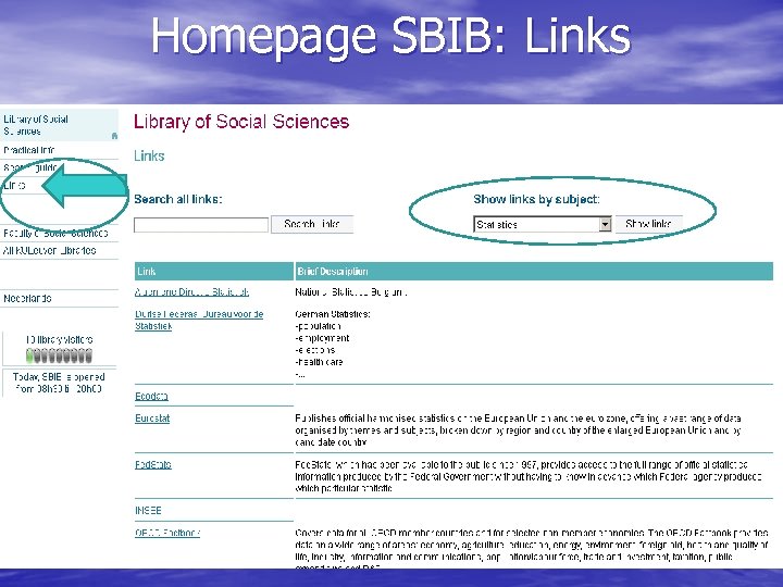 Library of Social Sciences introduction for IMPALLA