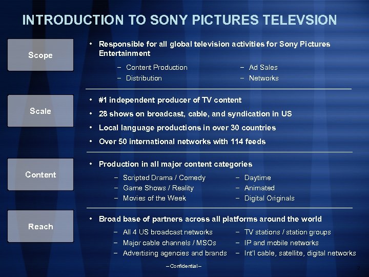 SONY PICTURES TELEVISION OVERVIEW FOR SIMON COWELL June