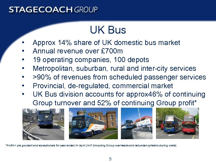 Stagecoach Group Driving growth through innovation and service