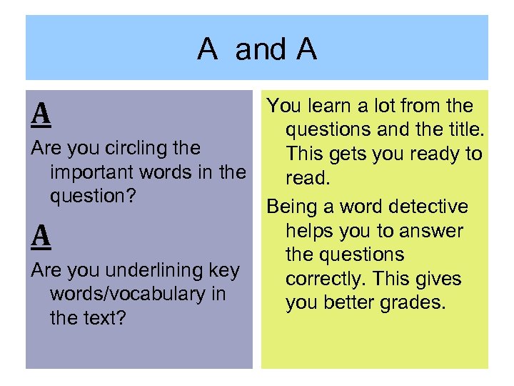 UNRAAVEL A Reading Strategy that Works Want better