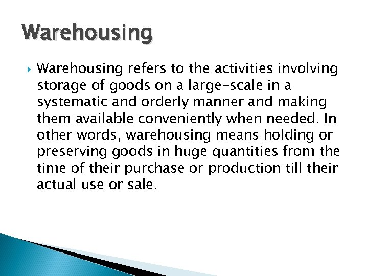 Topic 4 Warehouse Management with OHS Procedures